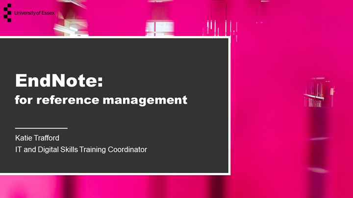 2023-06-19 - EndNote: for reference management (On Track)